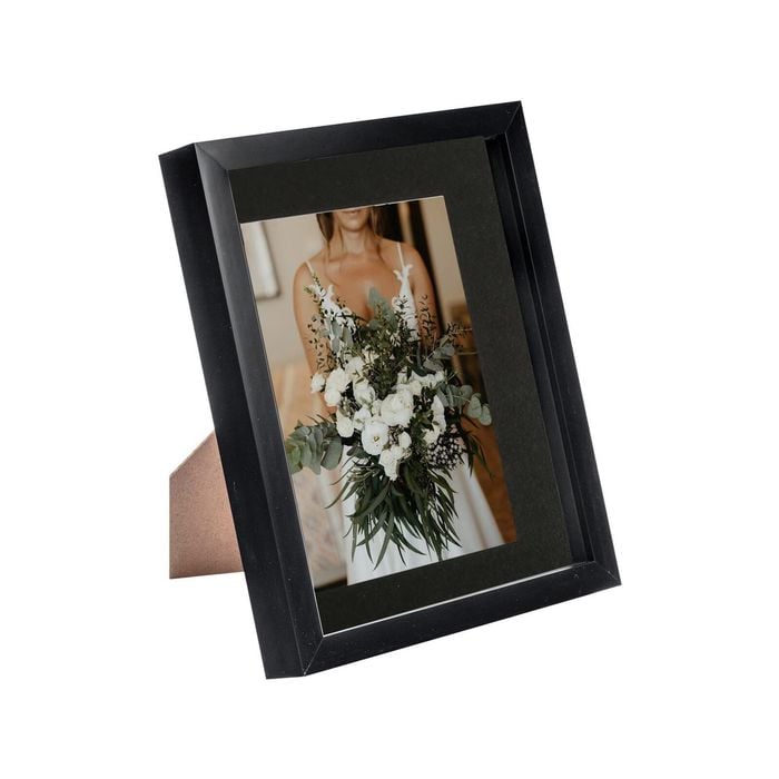 Nicola Spring 8" x 10" Black 3D Box Photo Frame - 5" x 7" Mount ...