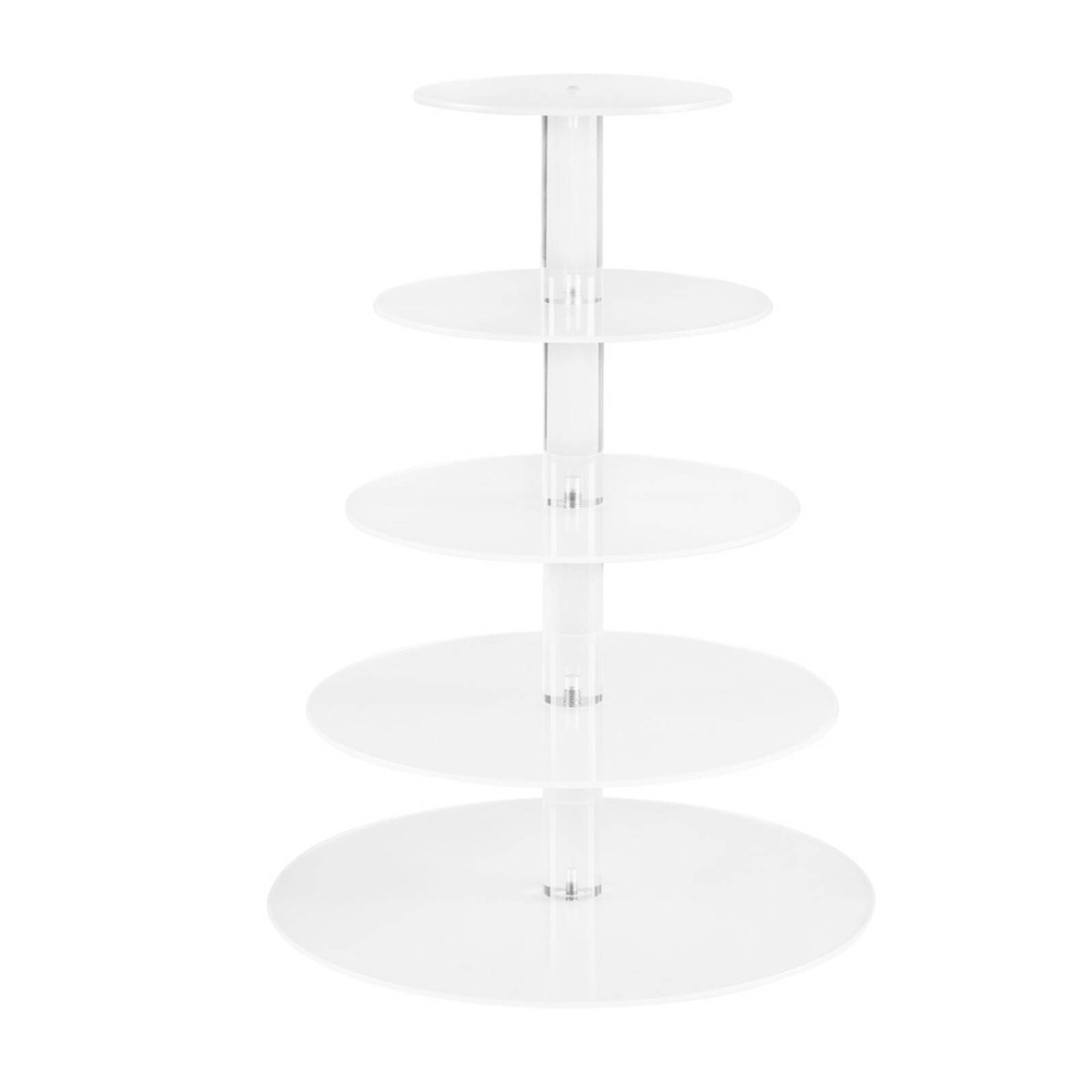 5-Star Chef Cake Stand 5 Tiers Acrylic Holder Display Round Clear ...