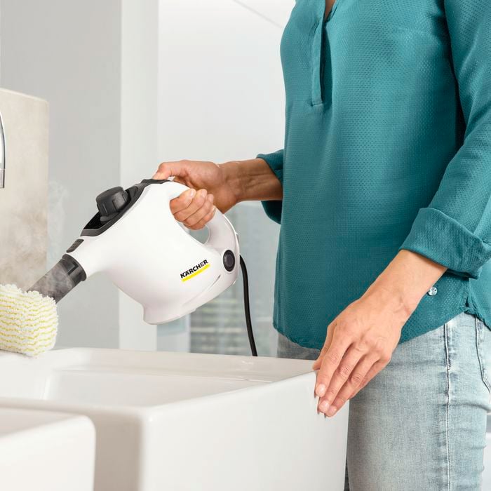 Karcher SC1 Handheld White Steam Cleaner - Bunnings Australia