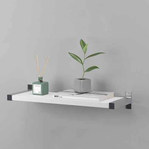 Flexi Storage Decorative Shelving 600 x 24 x 190mm White Matte Style ...