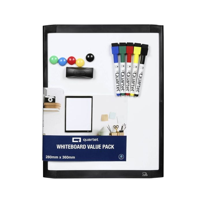 Quartet A3 Dry-Erase Drawing Whiteboard w/ Markers/Magnets - Bunnings ...