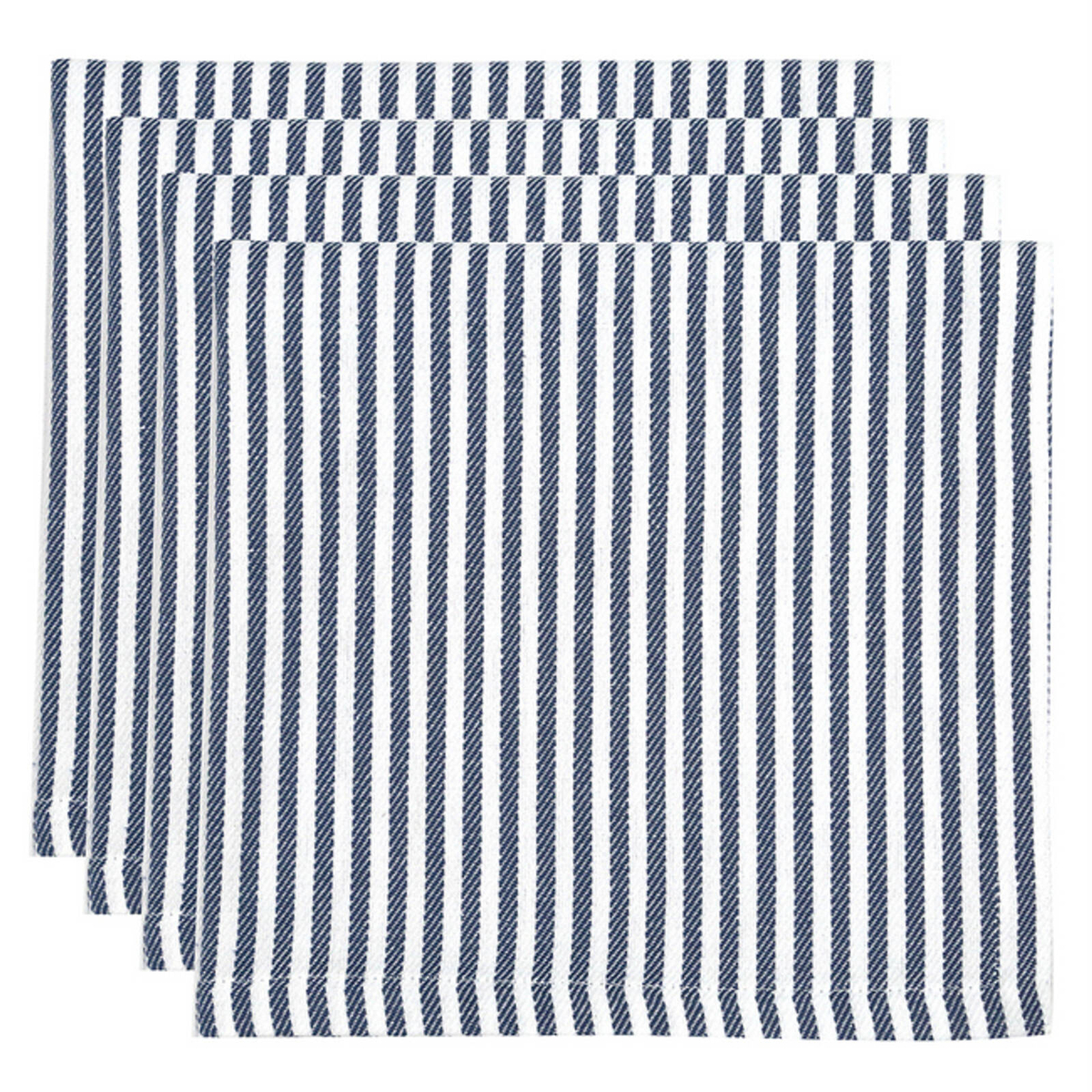 Set of 4 Maison French Navy Striped Cotton Napkins - Bunnings Australia