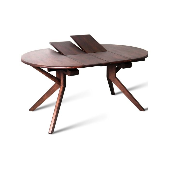 Casa Hardwood Extendable Dining Table | Round | Arabica Walnut ...