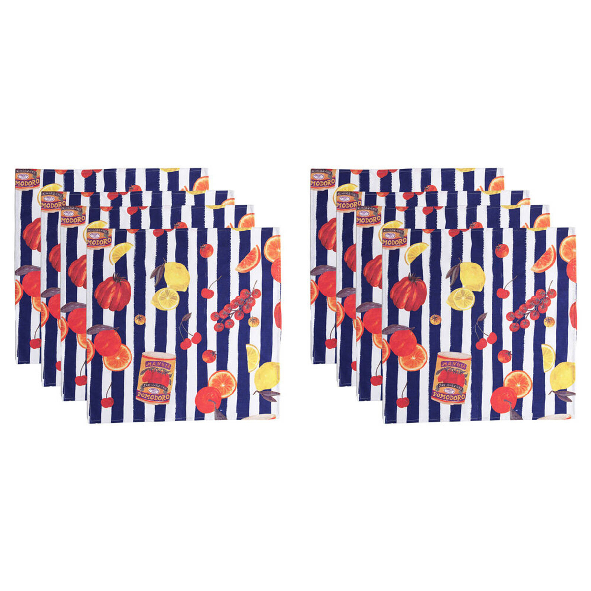 8pc Porto Valentina Cotton Table Napkins Square 45cm - Bunnings Australia