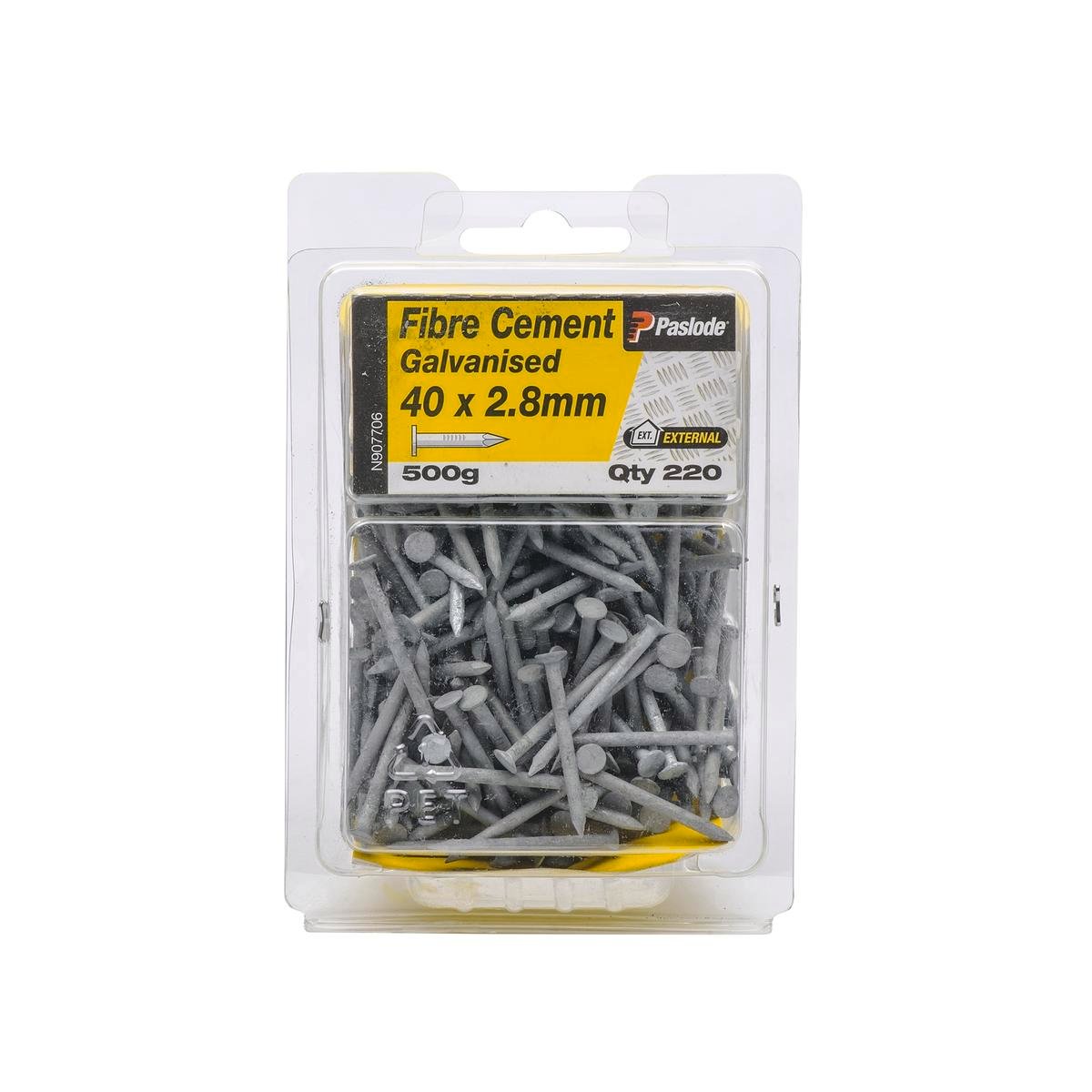 Paslode 40 x 2.8mm 500g Galvanised Fibre Cement Nails - 220 Pack ...