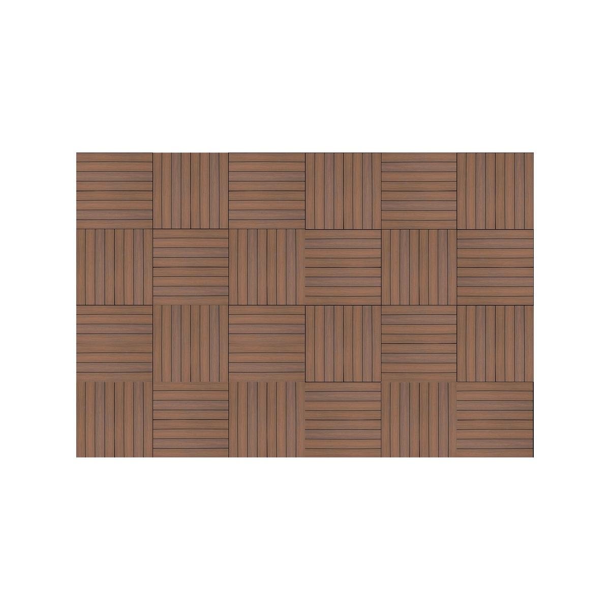 6864 x 4576mm Modular Decking Leatherwood Composite Ekodeck Designer 24 ...