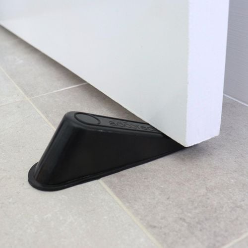 Adoored Extra Large Black Rubber Door Wedge - Bunnings Australia