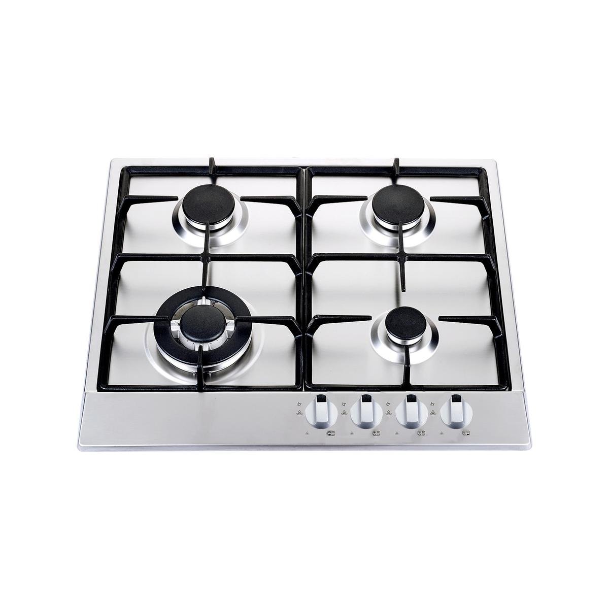 Bellini 60cm Stainless Steel 4 Burner Gas Cooktop - Bunnings Australia