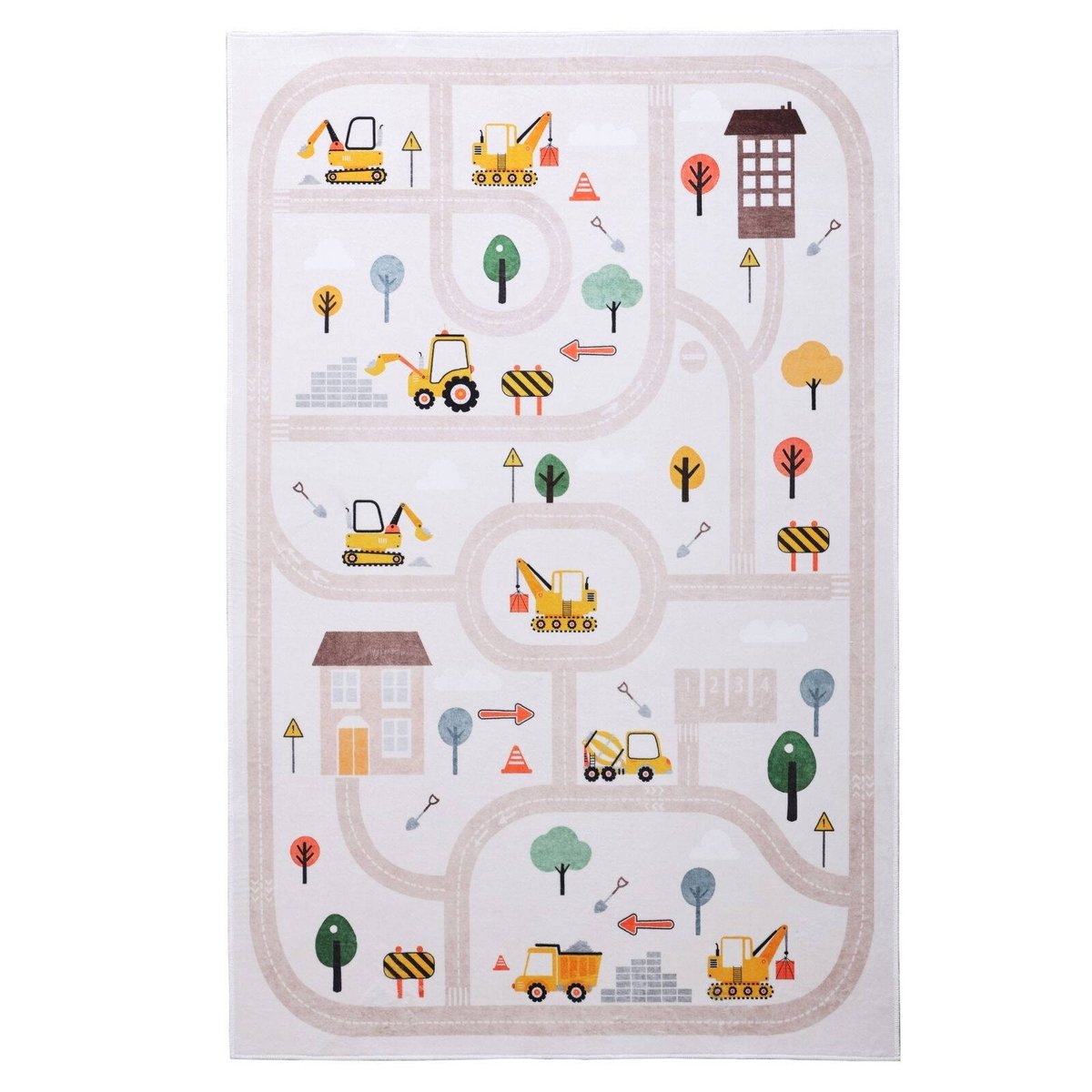 Kids Washable 100x150cm Street Rug - Bunnings Australia