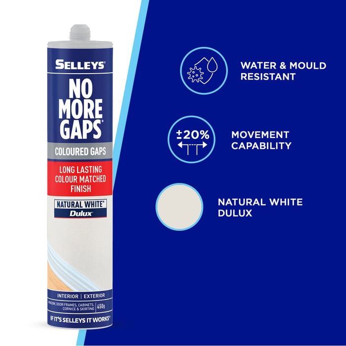 Selleys 450g Dulux Natural White No More Gaps Interior Colours Gap ...