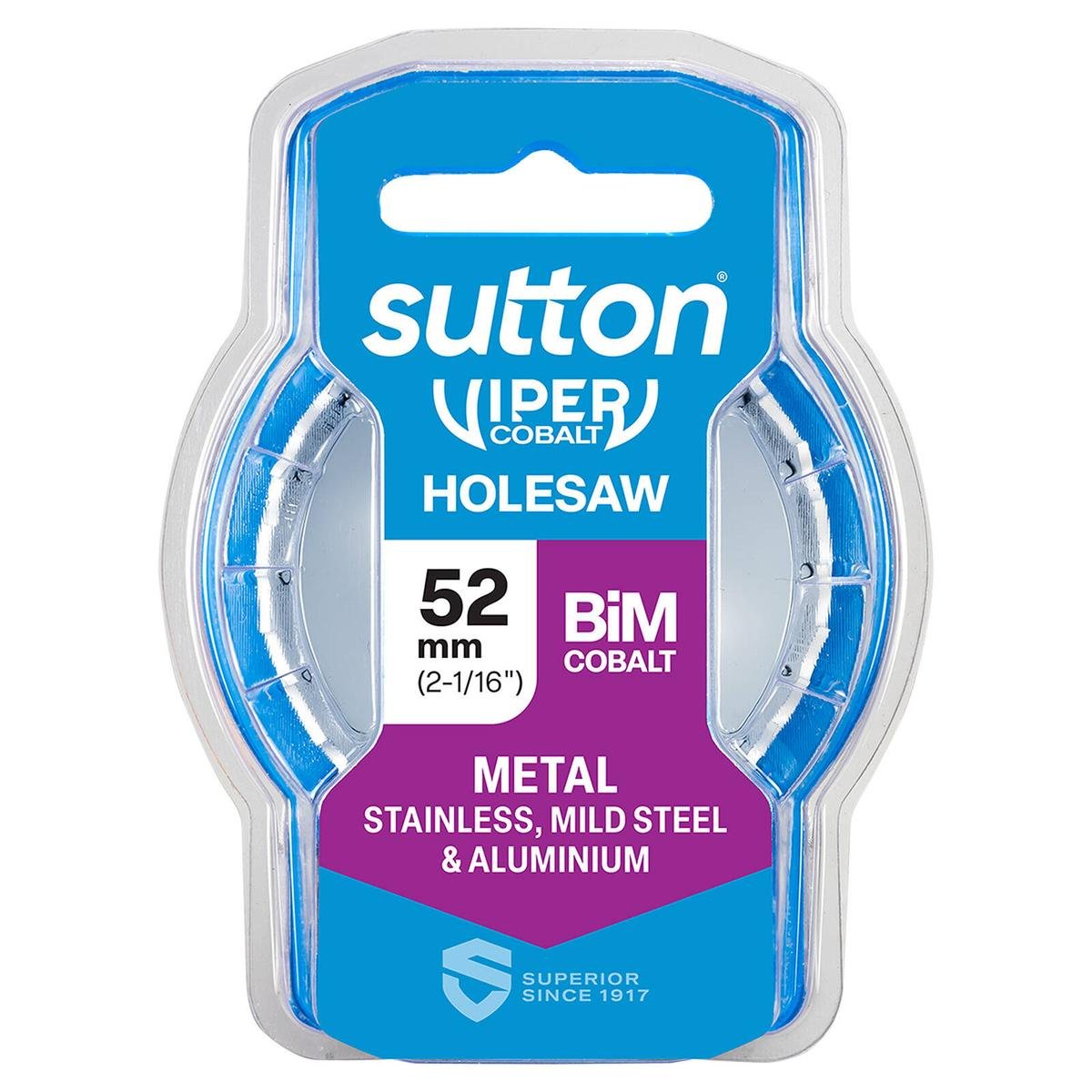 Sutton Tools 52mm Viper Cobalt Bi-Metal Holesaw - Bunnings Australia