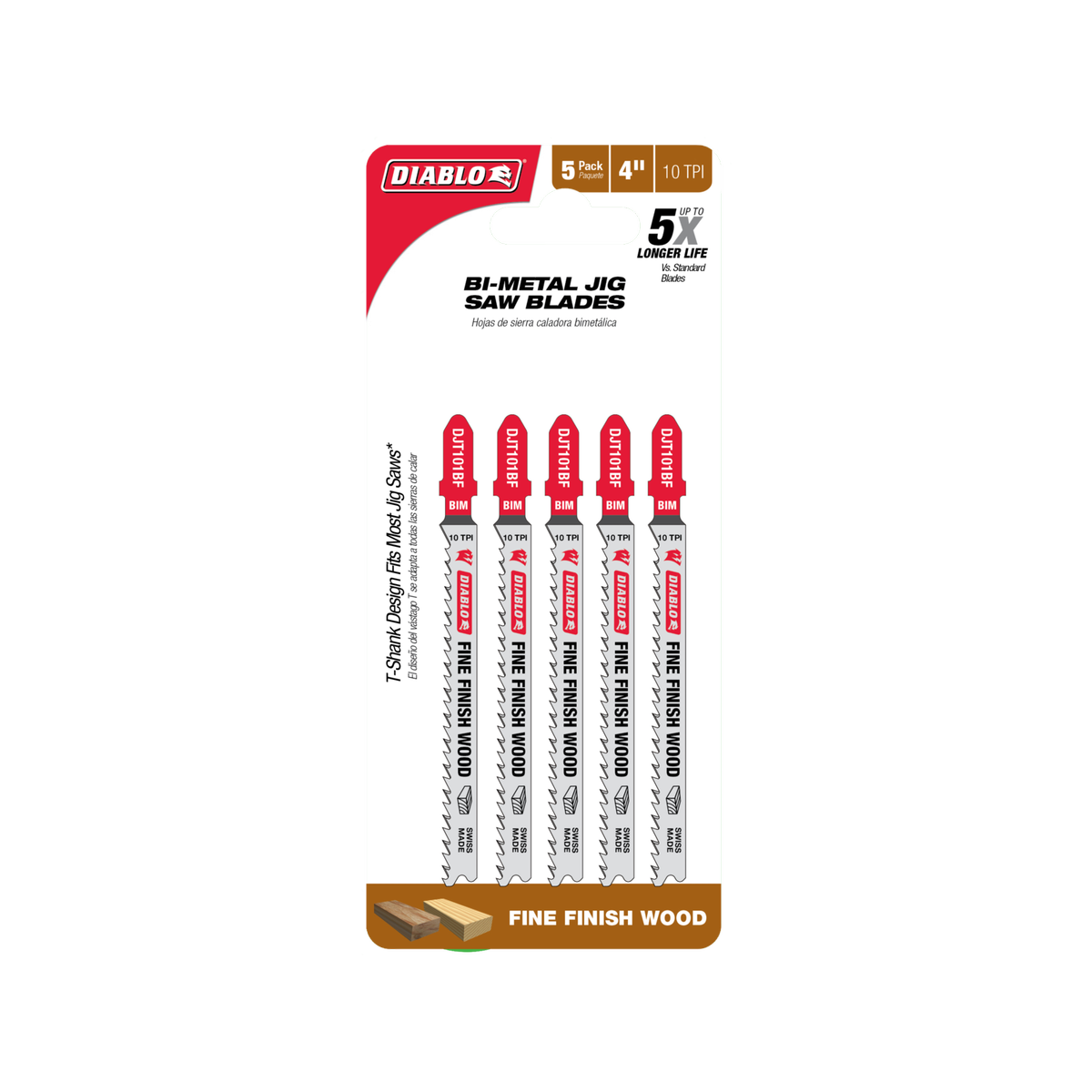 Diablo 100mm Bi-Metal Jig Saw Blade - 5 Pack 2608F02239 - Bunnings ...