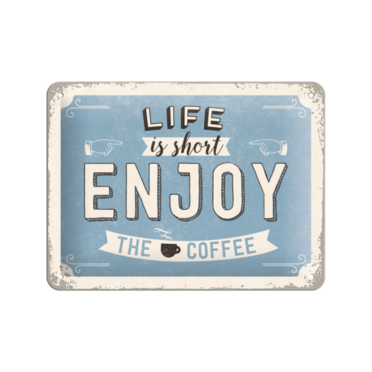 Nostalgic-Art Small Sign Enjoy the Coffee - Bunnings Australia