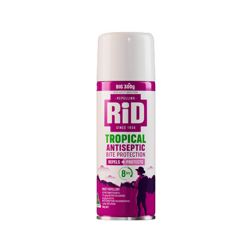 RID 300g Tropical Antiseptic Bite Protection Aerosol - Bunnings Australia