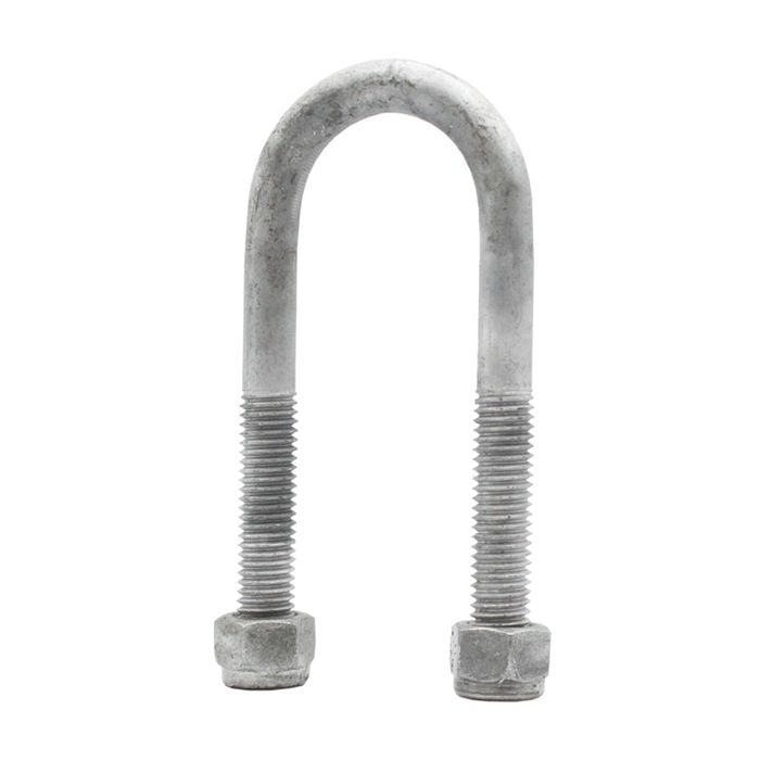 Sunrise U-Bolts with Nyloc Nut 1/2" Galvanised - 39mm Round, 115mm ...