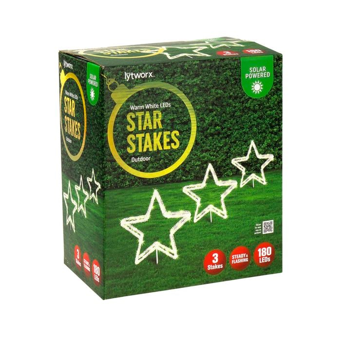 Lytworx Solar Star Stakes - 3 Pack - Bunnings Australia