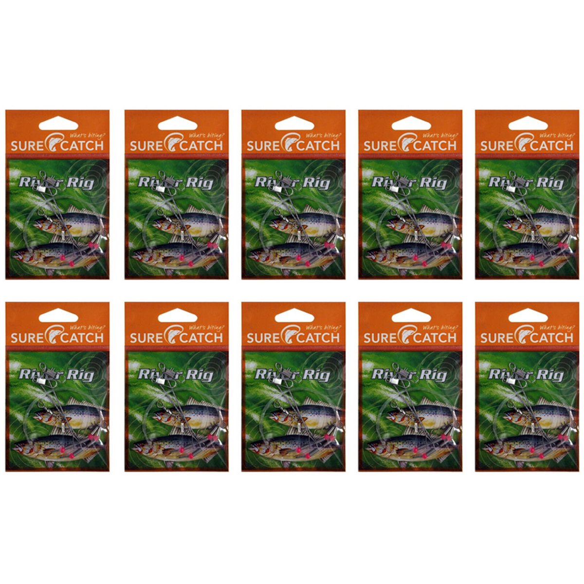 10x Surecatch River Rig Pre-Tied Fishing Rig - Bunnings Australia