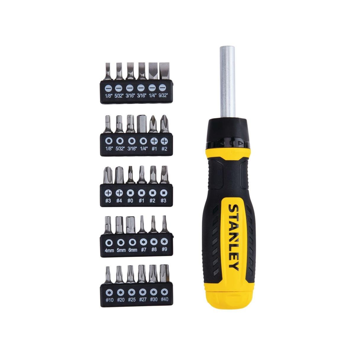 Stanley 30 Piece Ratcheting Screwdriver Set - Bunnings New Zealand