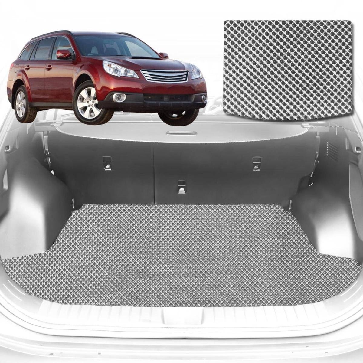 6D Diamond Car Boot Mat for Subaru Outback 4GEN2009-2014-Wagon-Cargo ...