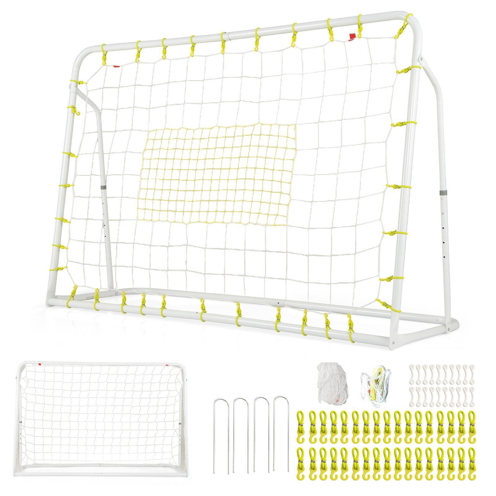 Football Goals For The Garden Costway 2 In 1 All Weather Soccer Goal ...