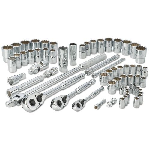 Stanley 64 Piece 1/4" 3/8" And 1/2" Drive Socket Set - Bunnings New Zealand