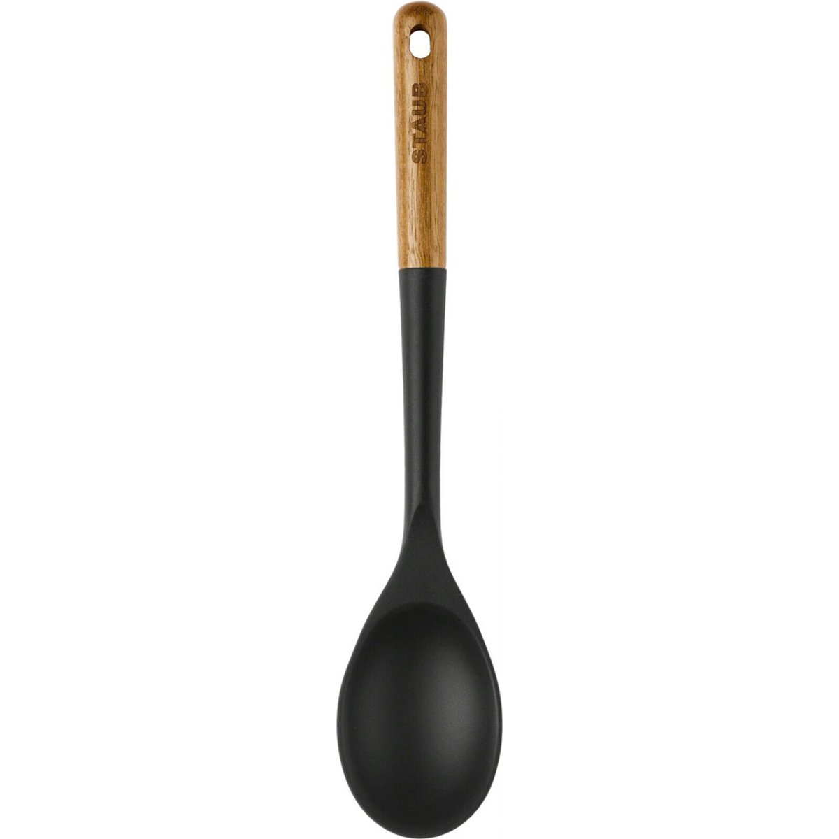 Staub 30cm Silicone Serving Spoon w/ Wood Handle - Brown - Bunnings ...