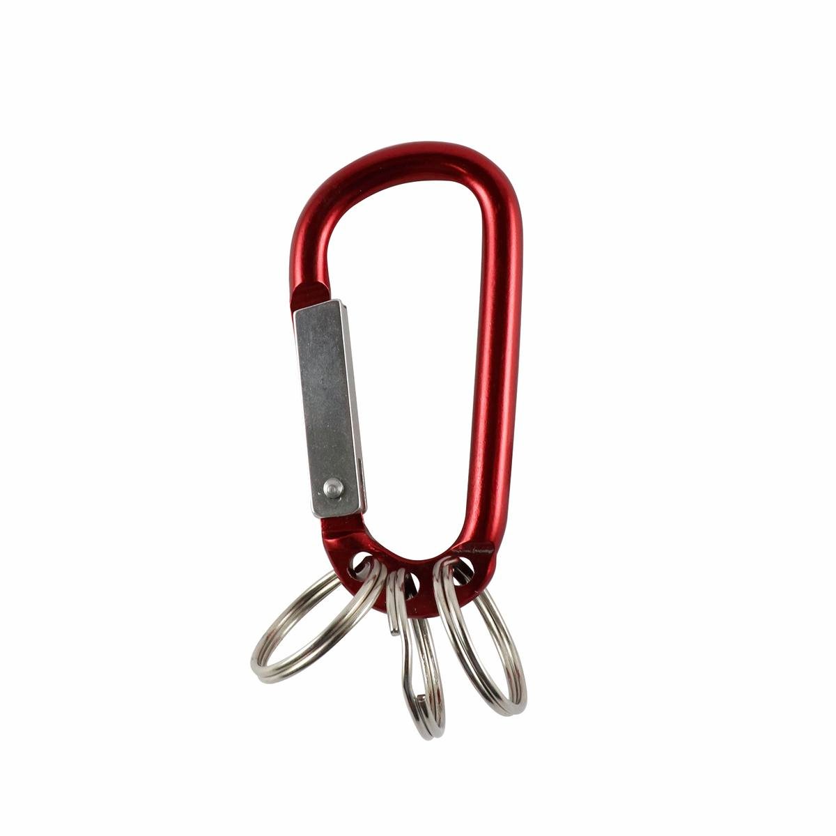 Key Essentials Key Ring Carabiner With 3 Key Rings - Bunnings Australia