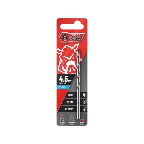 Full Boar 4.5mm M2 HSS Drill Bit - Bunnings New Zealand