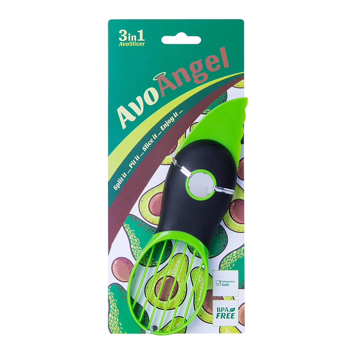 Avo Angel ABS Split & Slice Tool Avocado Peeler - Green - Bunnings ...