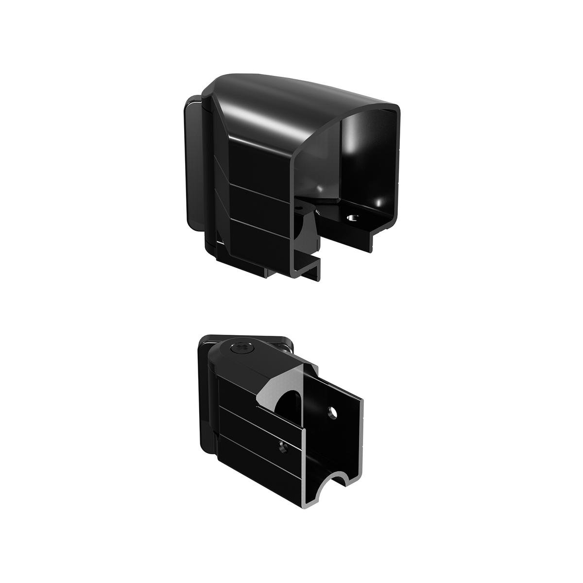 PEAK Aluminium Deck Balustrade Horizontal Angle Bracket Kit - Black ...