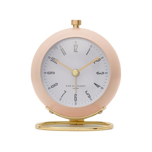 One Six Eight London Grace Blush Silent Alarm Clock - Bunnings Australia