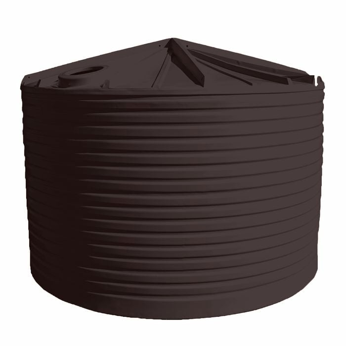 Clark Tanks 22000L Round Poly Water Tank - Aubergine - Bunnings Australia