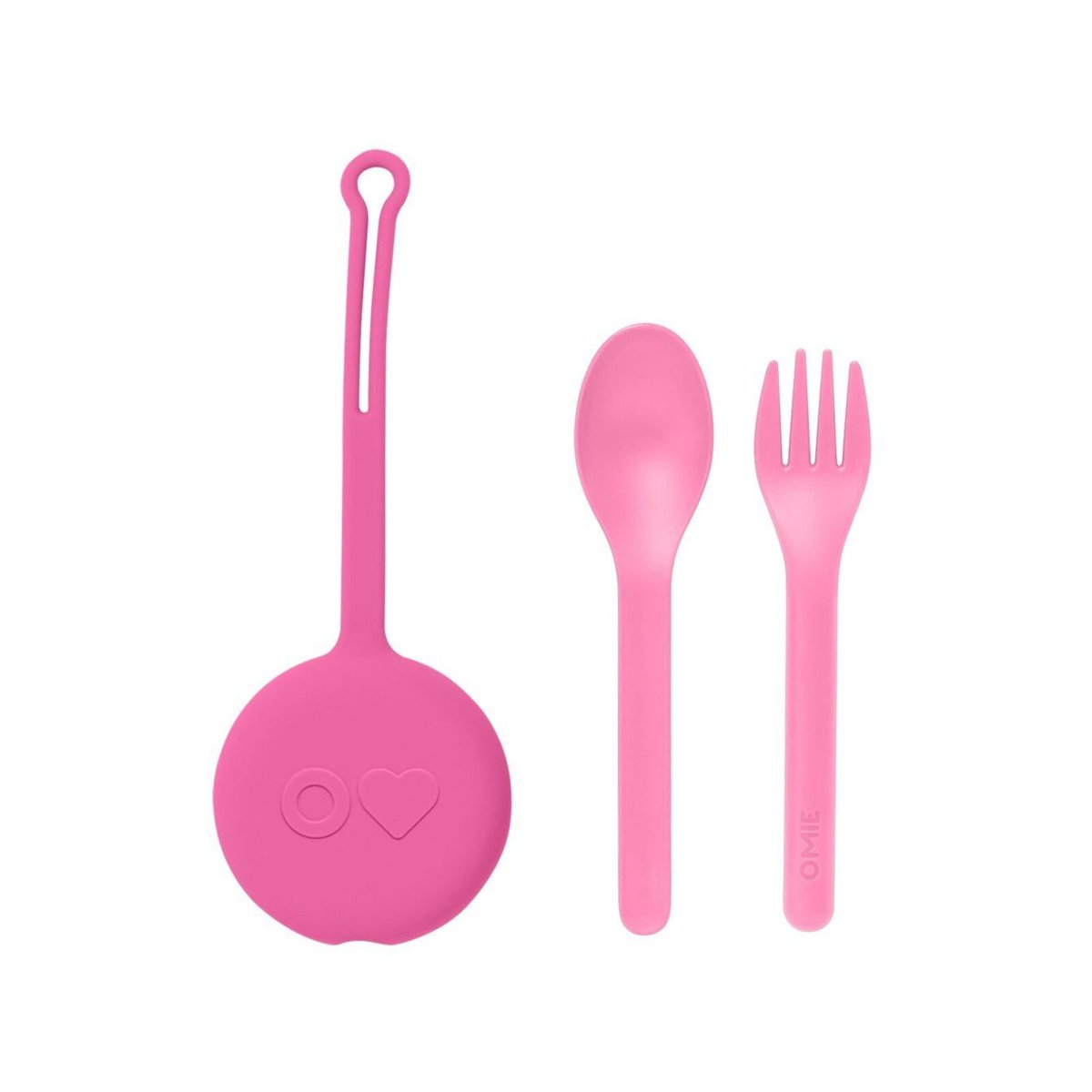 Omie Omiepod 3 Piece Cutlery Set - Bubble Pink - Bunnings Australia