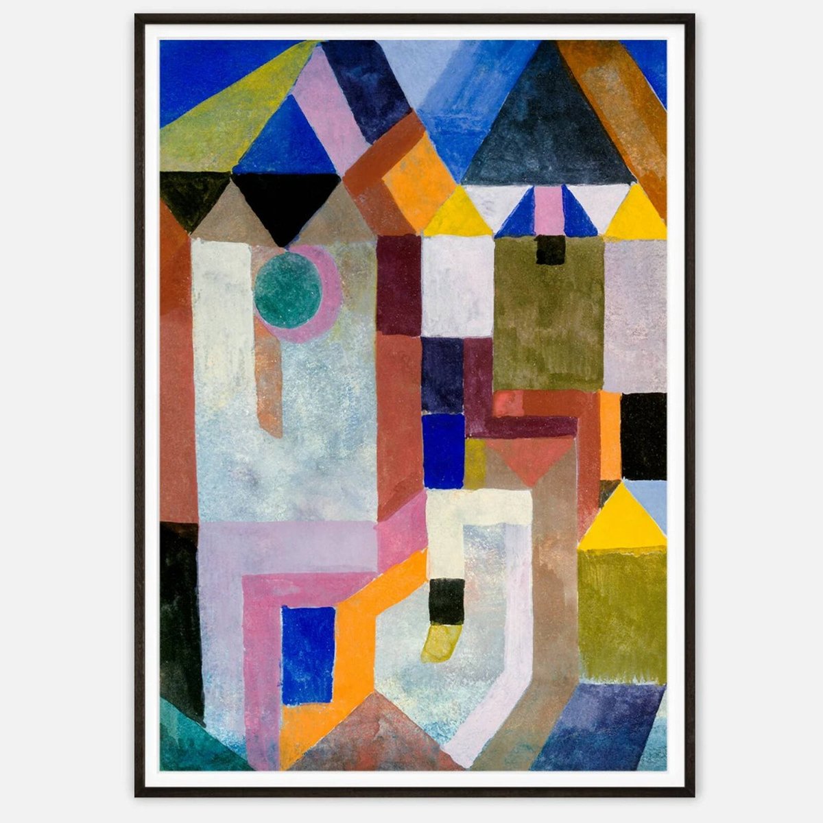 Galrie Stunning Paul Klee Colorful Architecture Abstract Art Print for ...