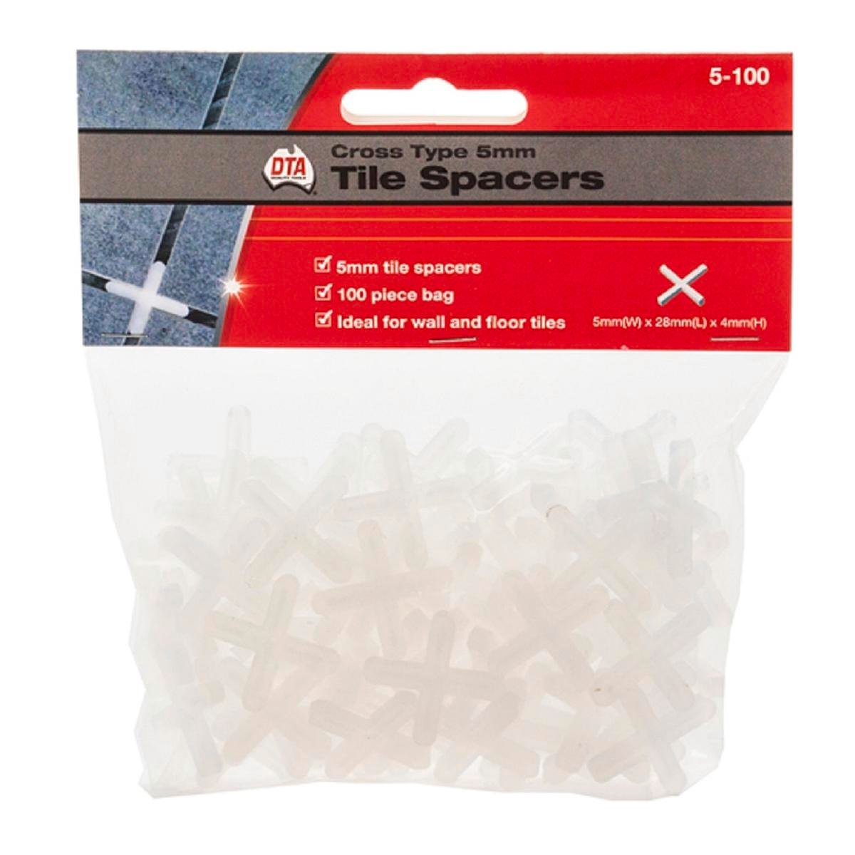 DTA 5mm Tile Cross Spacer 10 000 Pack Bunnings Australia