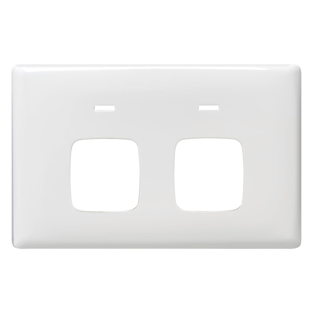 HPM LINEA Double Autoswitch Powerpoint Coverplate - White - Bunnings ...