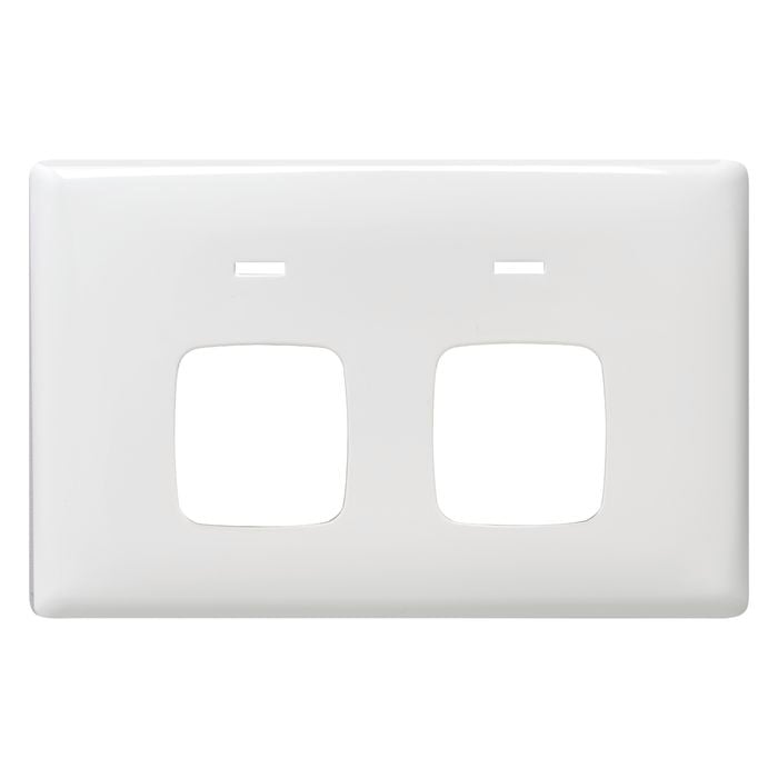 HPM LINEA Double Autoswitch Powerpoint Coverplate - White - Bunnings ...