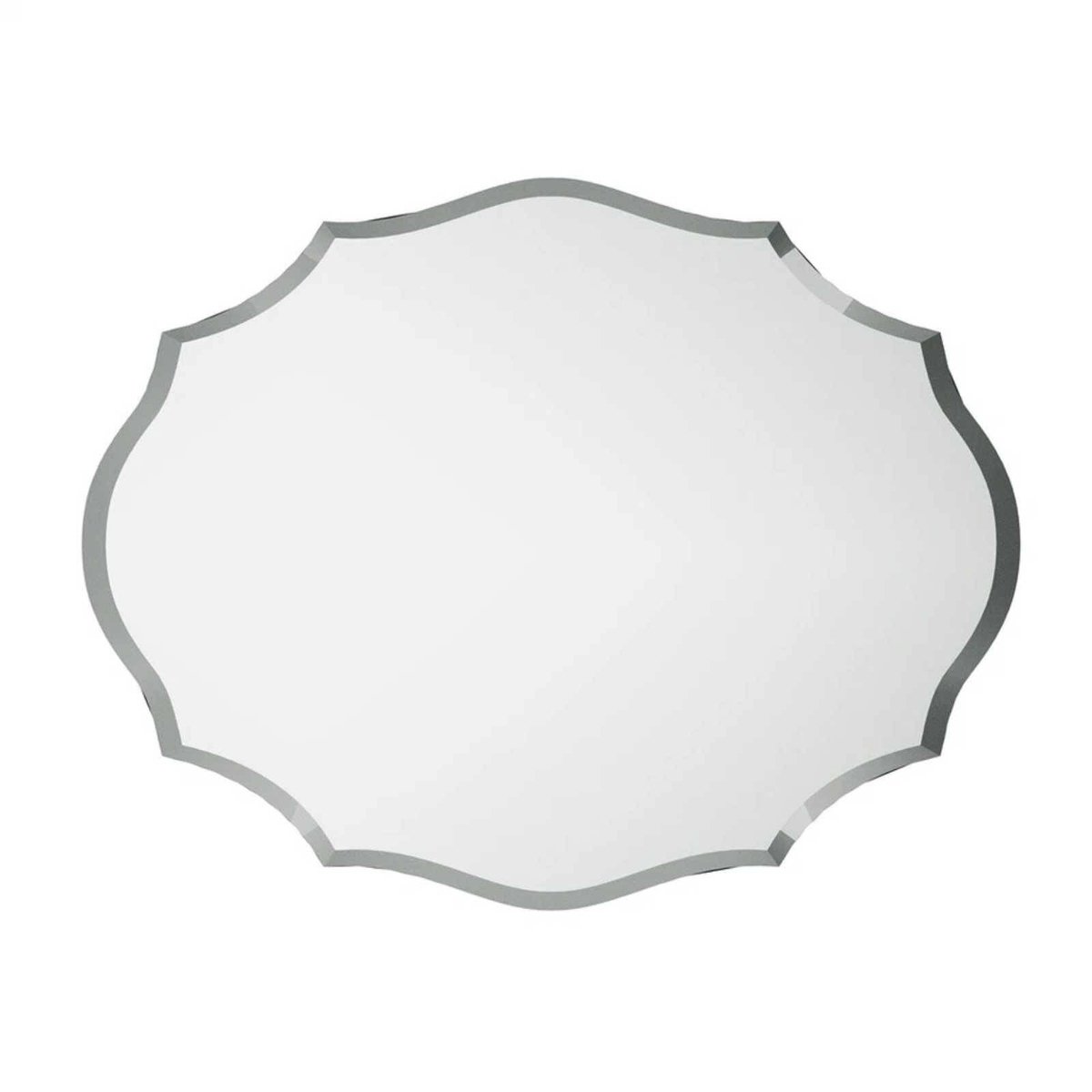 P&P Silver Frameless Emma Wall Art Mirror Medium Size - Bunnings Australia