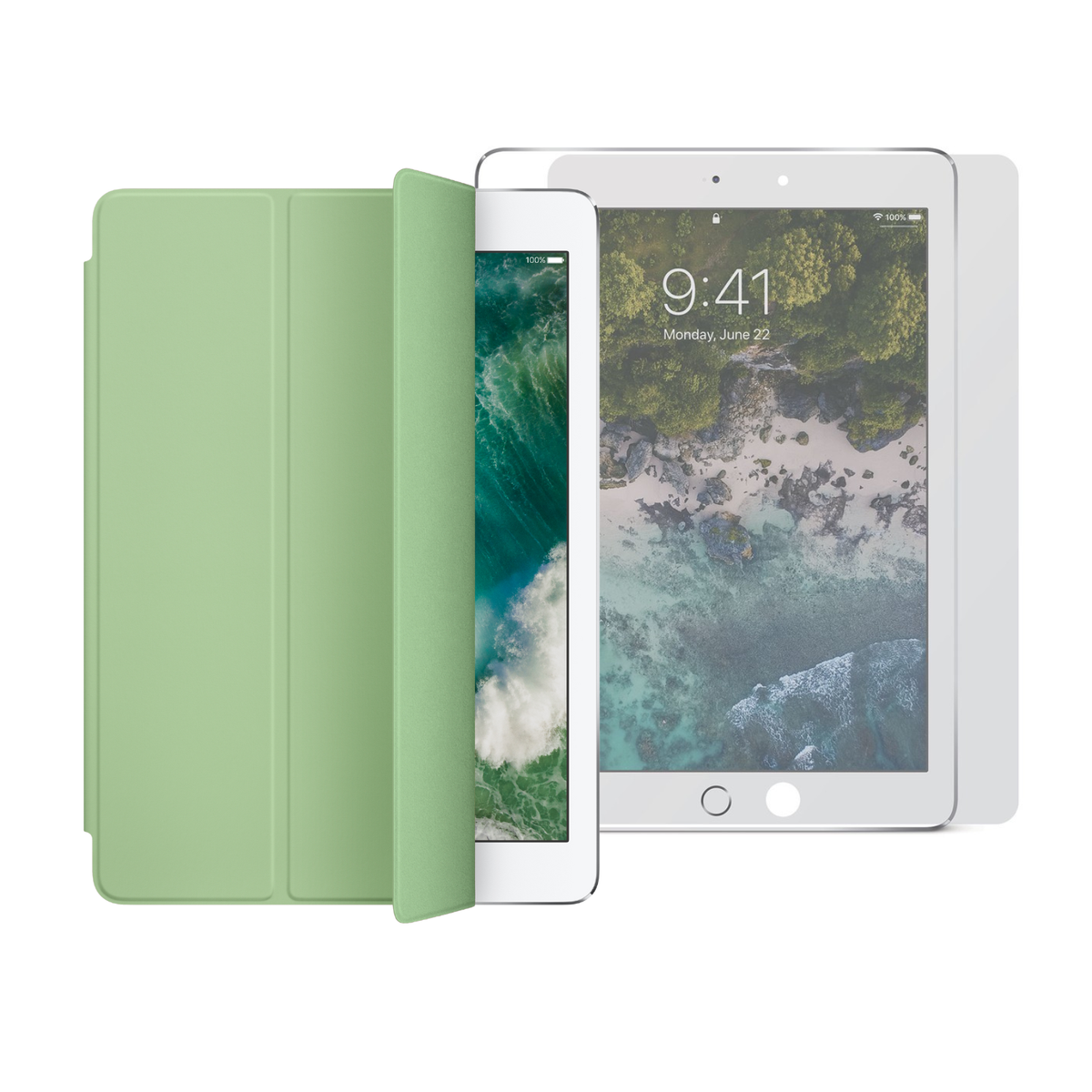 StylePro Combo for iPad 10.2", Smart Folio Case Plus Screen Protector ...