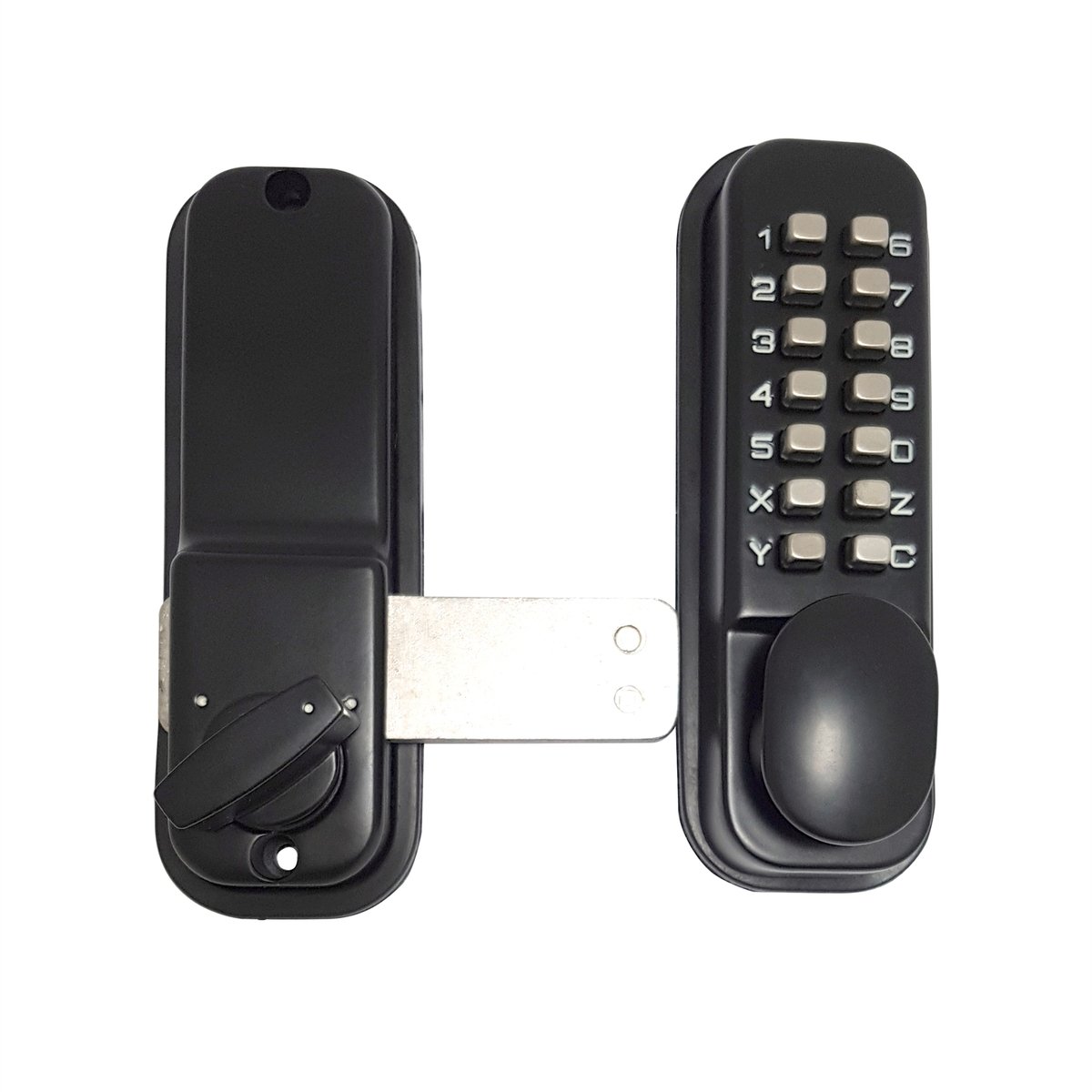 Lane Black Digital Gate Lock - Bunnings Australia