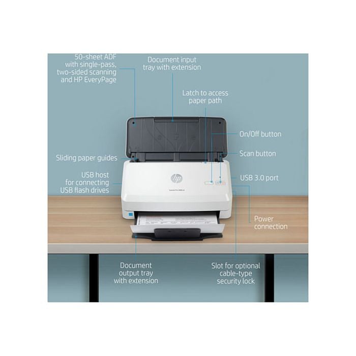 HP Scanjet Pro 3000 s4 Sheet-Fed Scanner [6FW07A] - Bunnings Australia