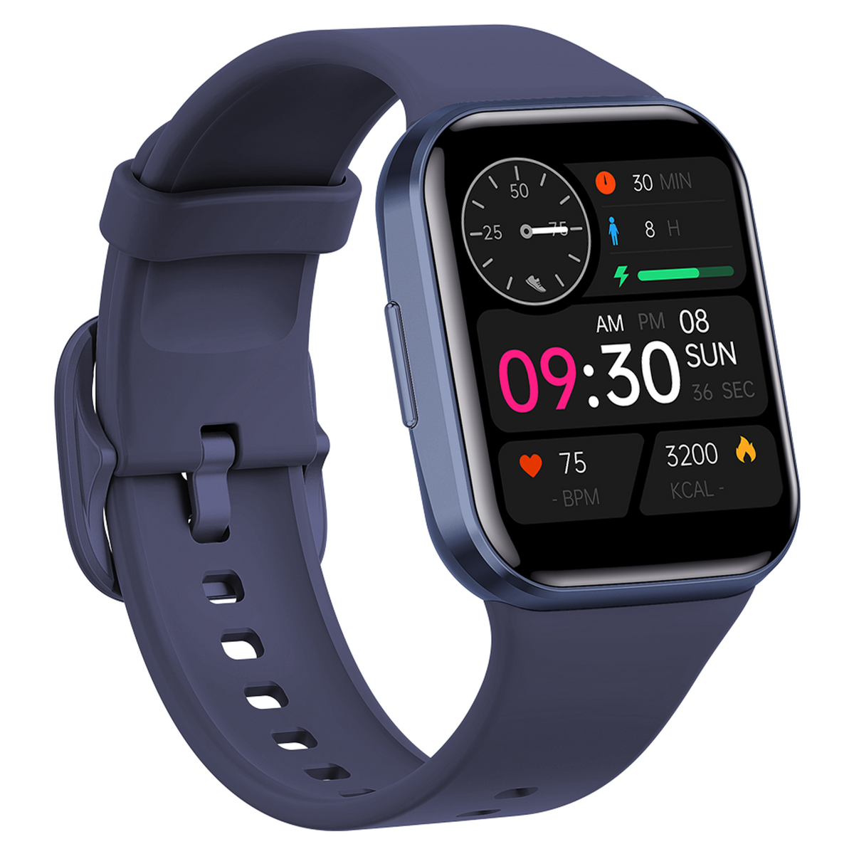 TODO Bluetooth Smart Watch Monitor Heart Rate Bpm Blood Pressure - Blue ...
