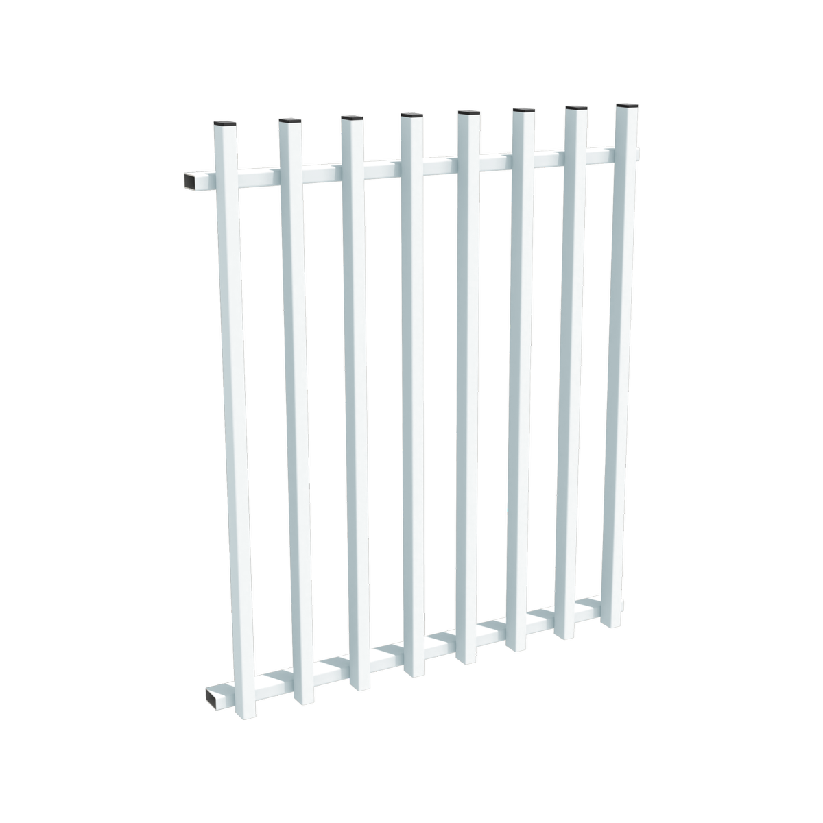 ProtectorAl 350 - 0900 x 1050mm Pearl White Aluminium Batten Balustrade ...