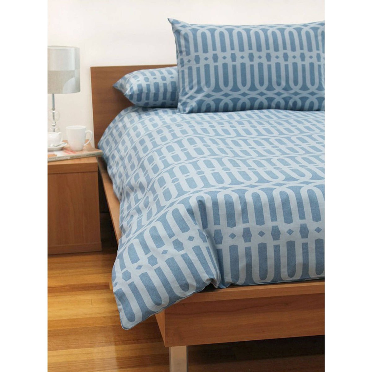 Jason Linx Denim Quilt Cover Set King - Bunnings Australia