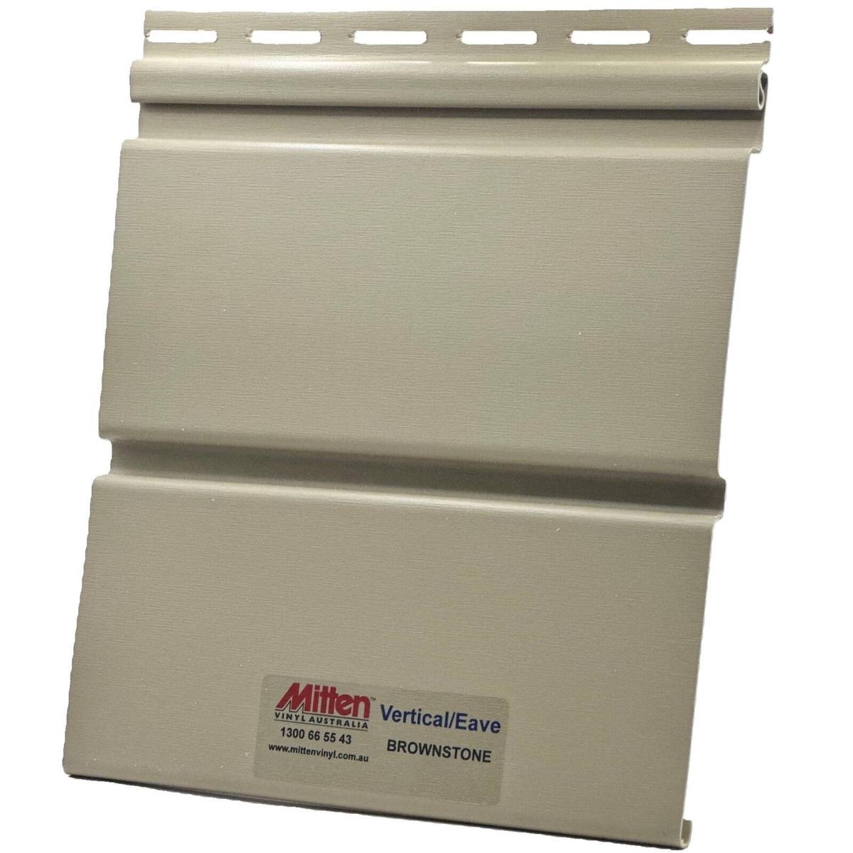 Mitten Vinyl Australia 3.66m Brownstone Vertical Vinyl Cladding ...