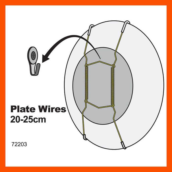 Everhang 20 - 25cm Brass Plated Hanging Plate Wires - Bunnings Australia