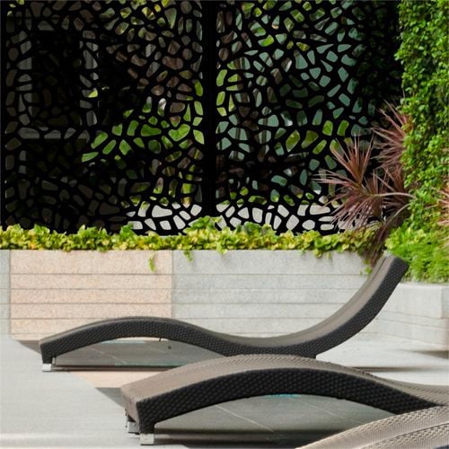 Jack Matrix 1800 x 900 x 9mm Charcoal Riverbank Décor Screen with Frame - Bunnings New Zealand