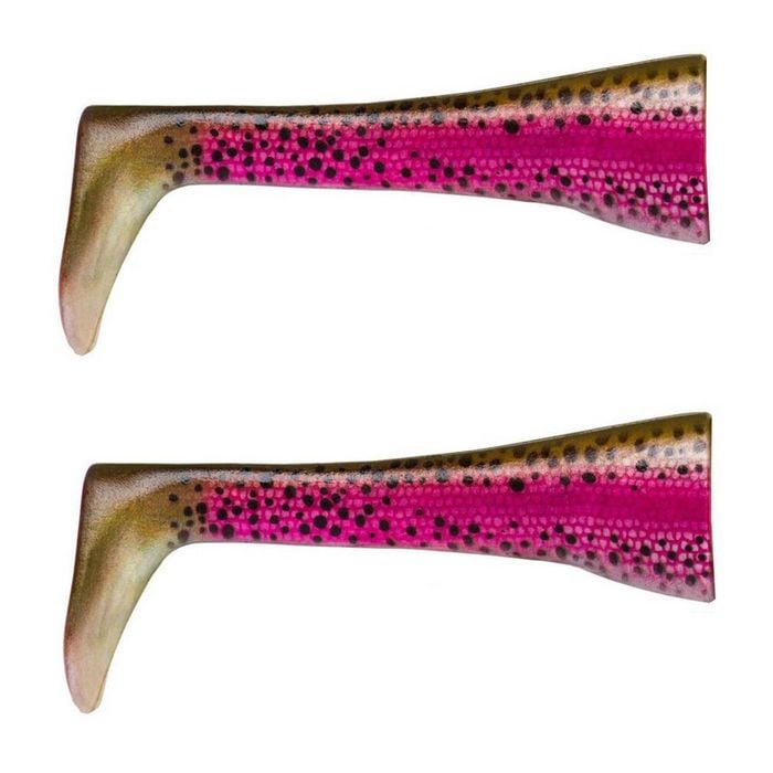 2 Pack of Live Rainbow Trout Replacement Tails For 20cm Rapala X-Rap ...