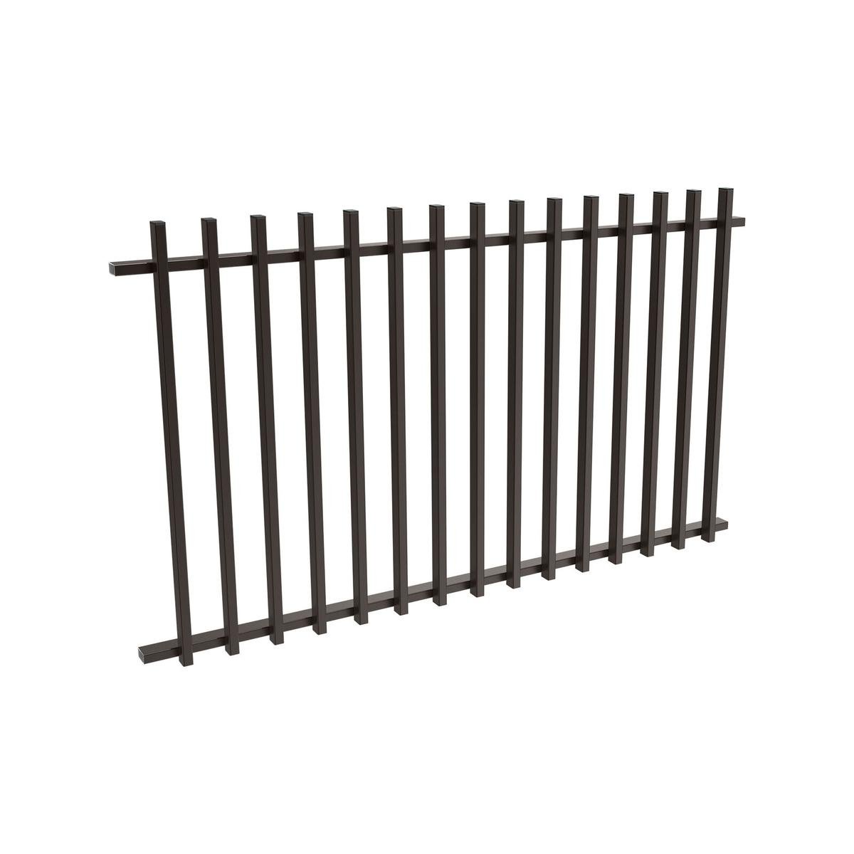 ProtectorAl 1800 x 1050mm Black Aluminium Batten Balustrade Panel ...