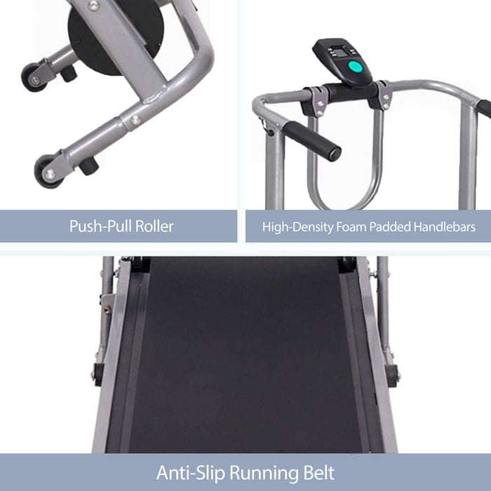 Fitnesslab Manual Treadmill Mini Incline Fitness Machine Walking Home ...